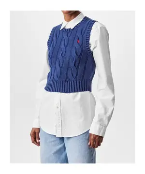 Polo Ralph Lauren Knitted Braided Knit Vest
