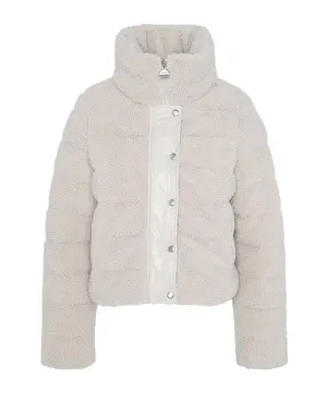 Barbour Fleece Quilted Jacket - Silver Cloud