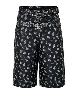 Ganni Belted Shorts For Women
