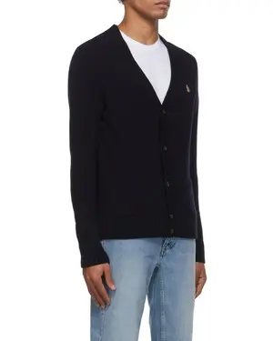 Maison Kitsuné V-neck Long-sleeved Cardigan