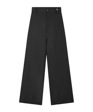 Balenciaga Wide-leg Trousers - Black