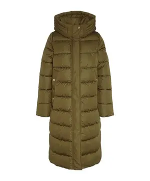 Barbour Long Sleeve Hooded Quilted Jacket - Green