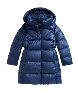 Polo Ralph Lauren Quilted Down Jacket With Elasticized Details - Blue