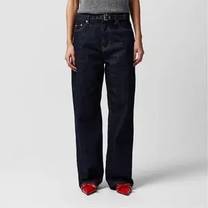 GANNI Rinse Belt Izey Jeans - Black