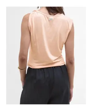 Barbour International Felicity Top Sleeveless Round Neck With Knot Detail