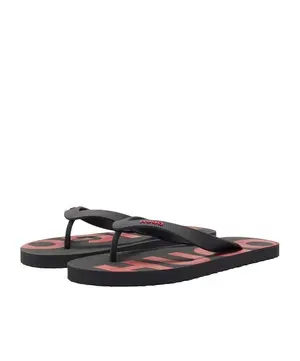 Hugo Boss Minimalist Flip Flops - Black