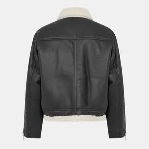 REPRESENT Slim-fit Leather Jacket With Zip Closure And Patch Pockets