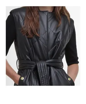 Barbour Rosa Leather Gilet