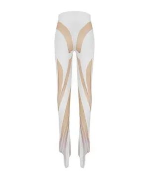 MUGLER Spiral Leggings - White