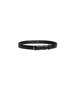 Celine 25mm Belt In Taurillon Leather - Black