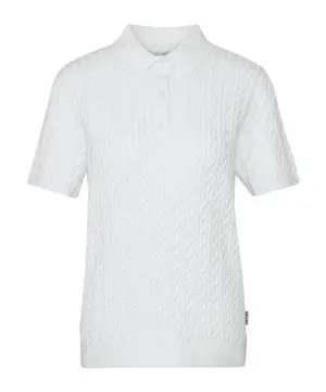 Barbour Hartland Short Sleeve Cable Knit Polo