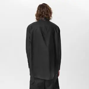 Off-White Loose Long-sleeve Shirt With Graffiti Print
