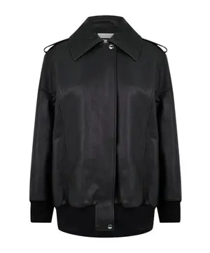 Alexander McQueen Aviator Bomber Jacket - Black