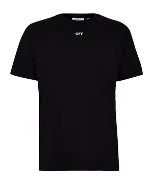 Off-White Fitted Short-sleeved Shirts - Black