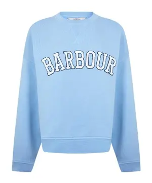 Barbour Silverdale Logo Sweatshirt - Blue Sky