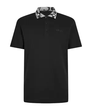 Versace Short-sleeved Polo Shirt - Black