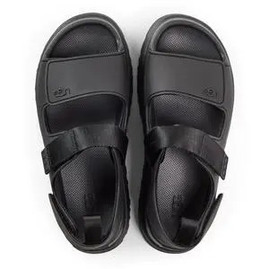 UGG Logo Detail Platform Sandals - Black