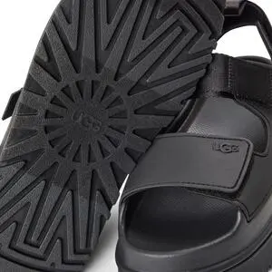 UGG Logo Detail Platform Sandals - Black