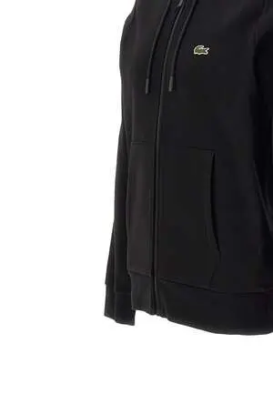 Lacoste Full-zip Hooded Sweatshirt - Black