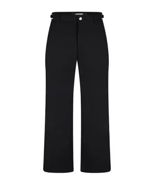 Jacquemus Belt Loops Slacks - Black