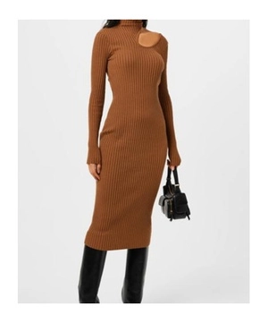 ANINE BING Victoria Ribbed Knit Dress