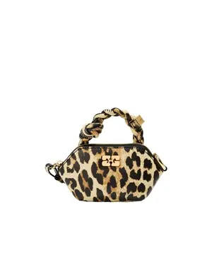 GANNI Leopard Print Bag Charm