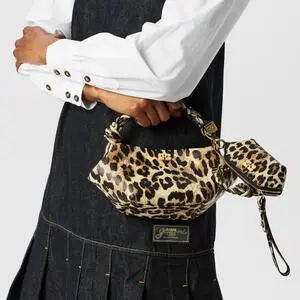 GANNI Leopard Print Bag Charm