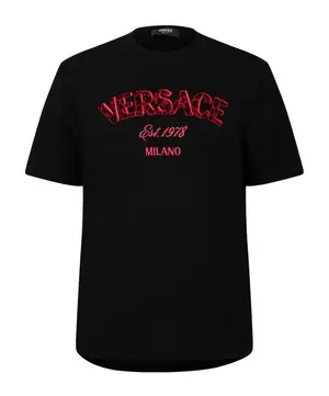 Versace Simple Logo T-shirt - Black