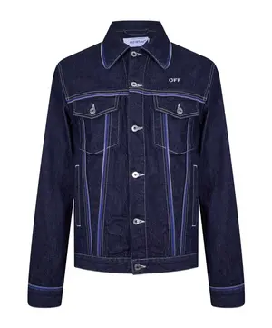 Off-White Zip-embellished Denim Jacket