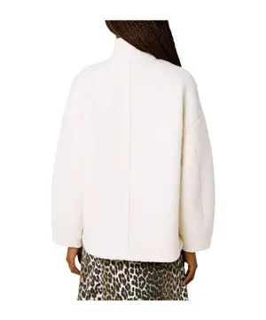 GANNI Boucle Shoulder Jacket With Asymmetrical Closure