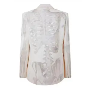 Off-White Skeleton Print Double-breasted Blazer
