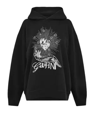 GANNI Heart Graphic Hoodie