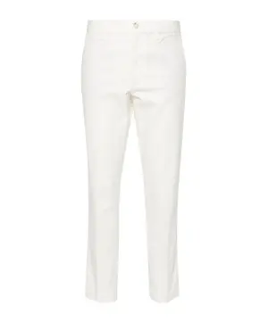 Polo Ralph Lauren Cropped Slim Fit Twill Chino Trousers - White