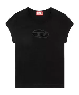 DIESEL® T-angie Oval D T-shirt - Black