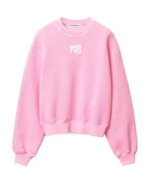 Alexander Wang Logo Print Long Sleeve Sweatshirt