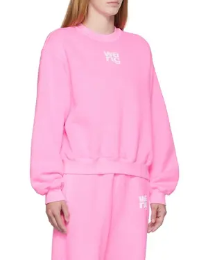 Alexander Wang Logo Print Long Sleeve Sweatshirt