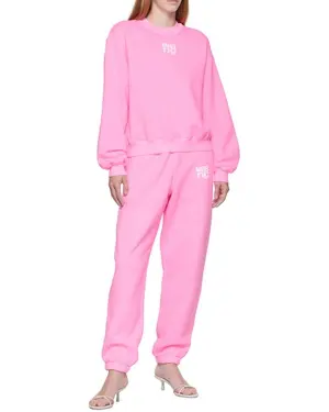 Alexander Wang Logo Print Long Sleeve Sweatshirt