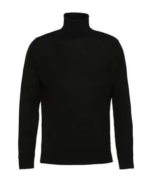 Prada Turtleneck Knitted Pullover - Black