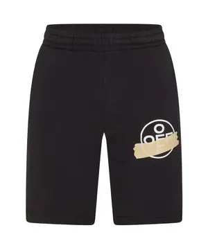 Off-White Tape Sweat Shorts - Black