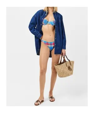 Polo Ralph Lauren Printed Bikini Top - Blue