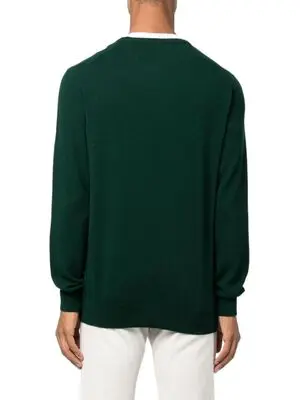 Polo Ralph Lauren Crew Neck Embroidered Logo Sweater - Green