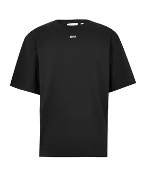 Off-White Logo Short Sleeve T-shirt - Black