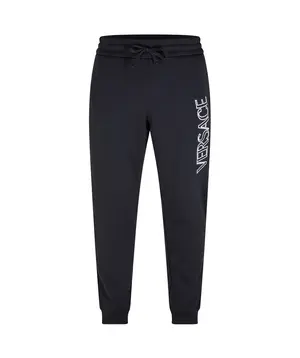 Versace Logo Track Pants - Black