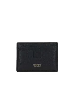 TOM FORD Logo Printed Classic Cardholder - Black
