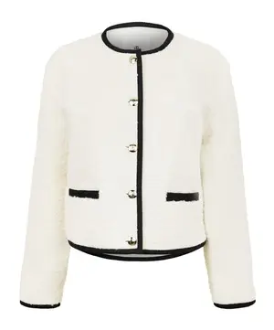 ANINE BING Long Sleeve Casual Jacket - Ivory