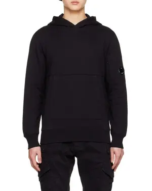 C.P. COMPANY Logo Plaque Drawstring Hoodie