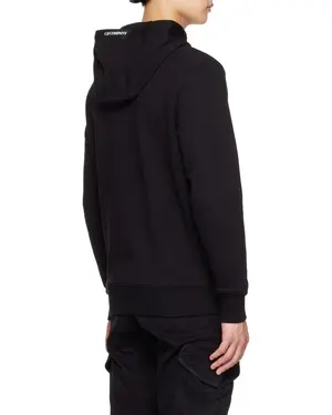 C.P. COMPANY Logo Plaque Drawstring Hoodie