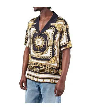Balmain Short-sleeve Camp Collar Shirt