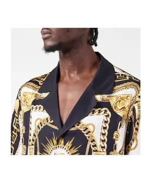 Balmain Short-sleeve Camp Collar Shirt