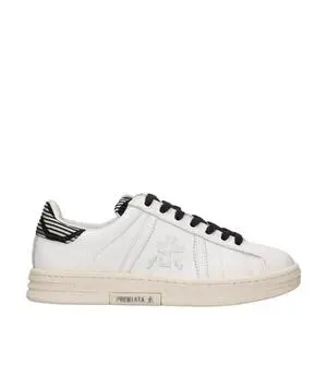 Premiata Logo Low-top Casual Shoes - White